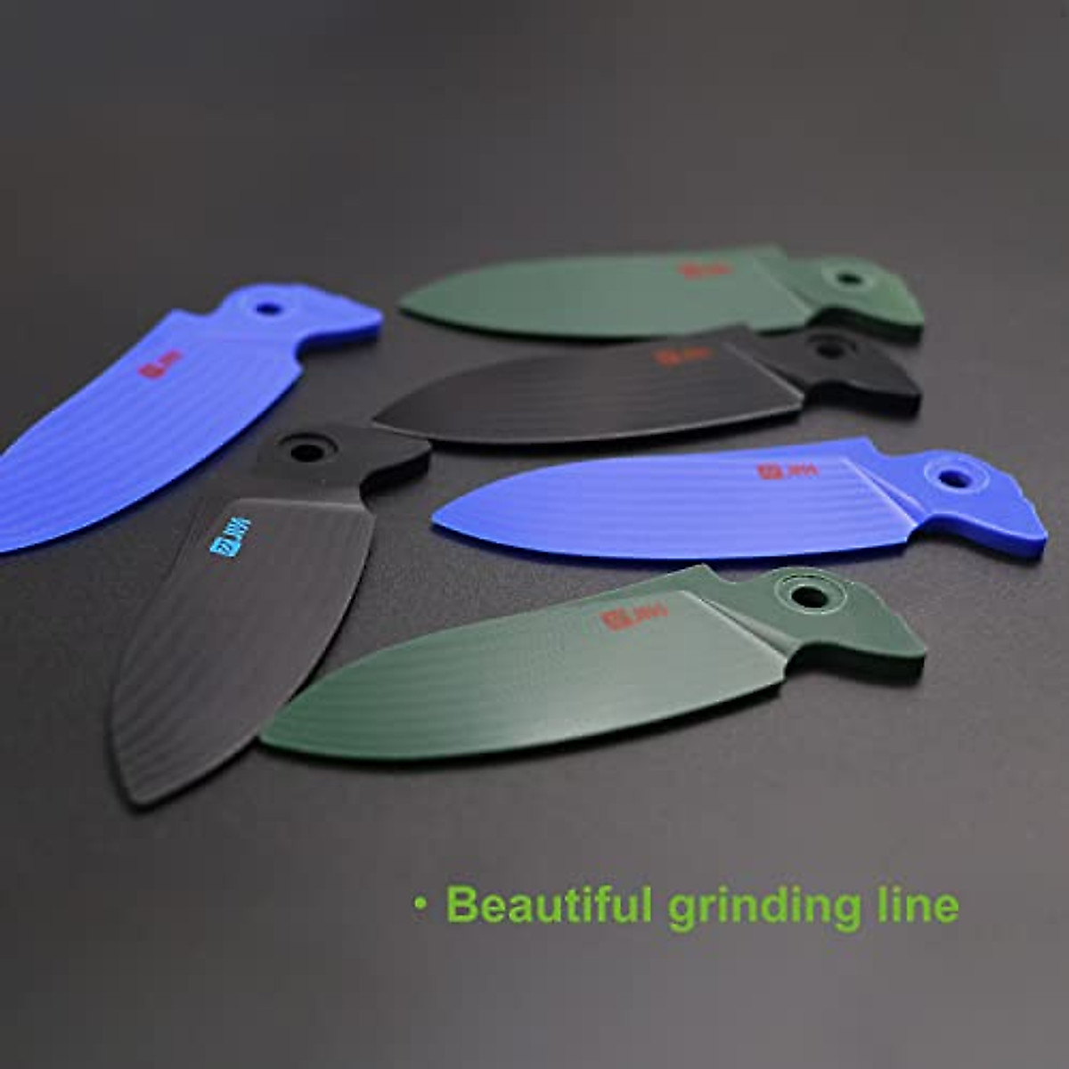 JIN G10 Folding Knife Kit, Liner Lock Pocket Knife for Starters Flipper Knife Making, G10 Blade Hanlde Knife Safety Learning Tool, Gift Knife, Black G10
