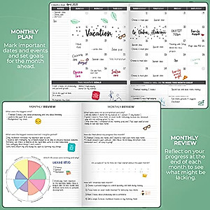 Clever Fox Planner PRO – Weekly & Monthly Life Planner to Increase Productivity, Time Management and Hit Your Goals – Organizer, Gratitude Journal – Undated, 1 Year – Softcover, 8.5x11″ (Forest Green)