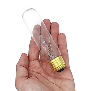 lumenivo Piano Light Bulb 40 watt 120 Volts 一 40T10/CL Light Bulb Display Replacement for Creative Hobbies 3090 一 T10 Bulb Medium Base (E26) Clear Incandescent Bulb for Illuminated Display 一 4 Pack