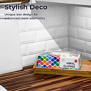 Fit Meal Prep 200 Pack Disposable Gloves Medium Food Safe Gloves Latex Free Powder Free Clear Gloves Food Prep for Cooking, Kitchen, Cleaning