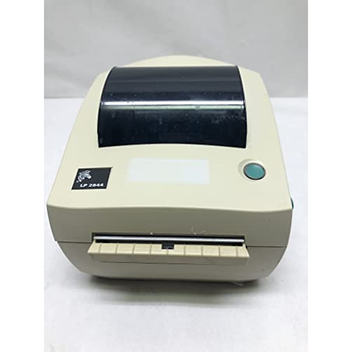 #S6B Zebra LP2844 Printer 2844-20301-0031 W/New Adapter USB Power Cables & Print