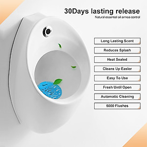 WEMA Urinal Screen Deodorizer - 10 Pack toilet deodorizer (Last Up to 5,000 Flushes), Anti Splash Scented Urinal Cakes for Any Public Business Facilities Bathrooms