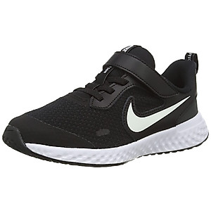 Nike Baby Boys Revolution 5 Toddler Velcro Running Shoe, Black/White-Anthracite, 5 Infant