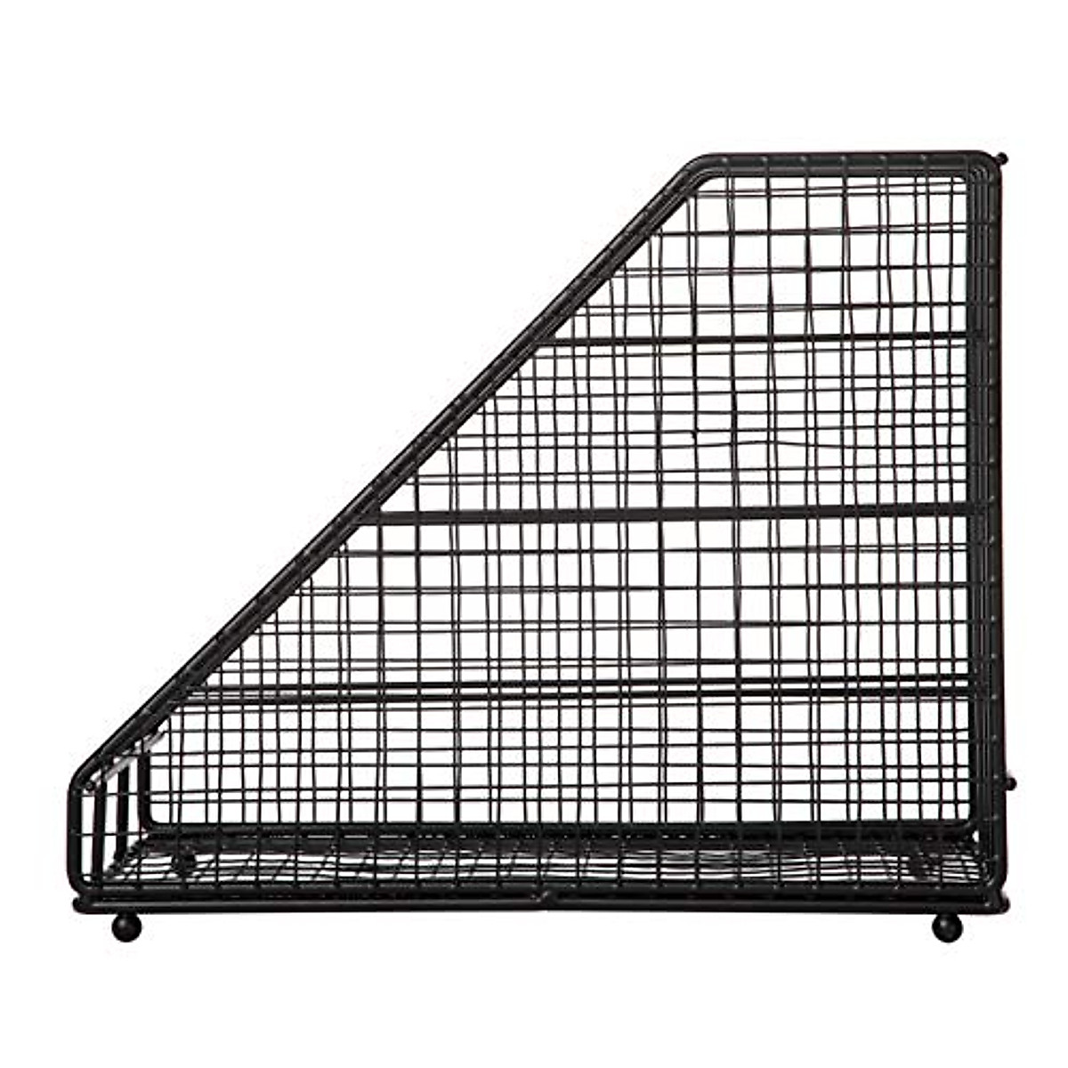 Home Zone Living Desk Document File Tray Organizer | Sort Workspace Office Supplies, Paper and Notebooks | Vertical Sorter (Black),File Sorter,3-Tier Vertical (Slim),CAD1048U