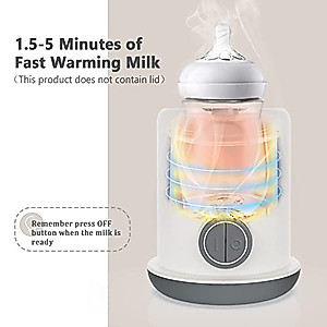 Bottle Sterilizer & Baby Bottle Warmer Electric Steam Sterilizer and Dryer, 6-in-1 Bottle Sanitizer for Baby Items & Breast Pump Accessories