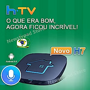 2023 HTV 7 Box Brazil H.TV7 H7 TV Brazil New Version Brazilian TV Box Support WiFi 2.4GHz/ 5GHz 4K UHD HDR Bluetooth 4.2