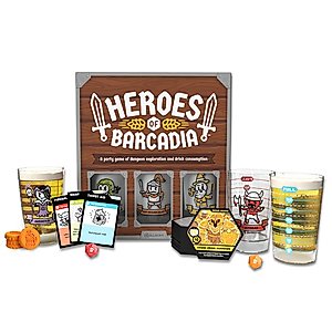HEROES OF BARCADIA Board Game: A Dungeon Exploration Drinking Games | NEW 1st EDITION! | The First Ever Liquid Life Battle Damage System Board Games for Adults | DnD Gameplay with DnD Dice and Drinks!