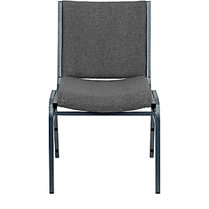 EMMA + OLIVER Heavy Duty Gray Fabric Stack Chair