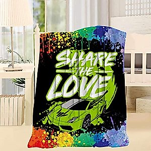Soft Flannel Blanket Share_The_Stephen_Love Throw Blanket Micro Bedding Fleece Blanket Twin Queen Size