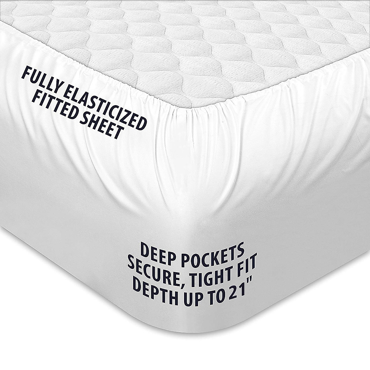 COONP Full Mattress Topper, Extra Thick Pillowtop, Cooling Plush Mattress Pad Cover Cotton Top Bed Topper Protector with 8-21 Inch Deep Pocket