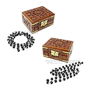 Vedic Vaani Natural Unique and Rare from Gandaki River Lord Narayanam Shaligram Round Beads Mala in Pure Silver Capping for Worship, Positivity, Good Health and Wealth Buy at Make in India