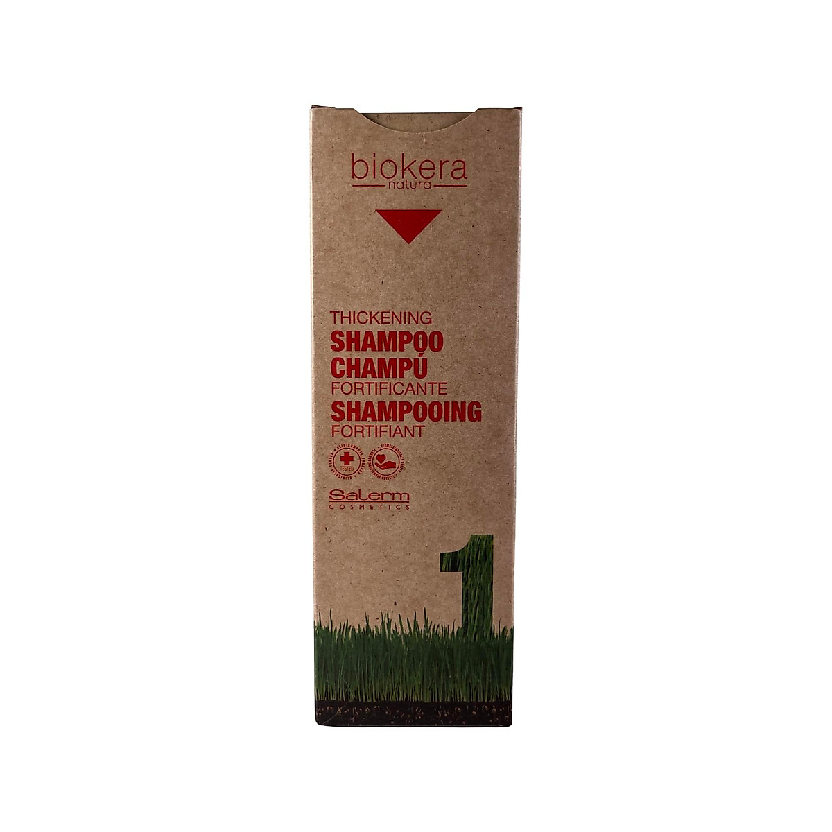 Salerm - Fortifying Shampoo - Biokera Natura Fortifying Shampoo - 300 ml - with Ginseng and Ginkgo Biloba - Nourishes the Scalp - Strengthens Weakened Hair - Refreshing Effect
