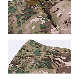 Men's Military Tactical Shirt D13and Pants Airsoft Paintball Hunting Combat Uniform Multicam Army Camo UPC Medium