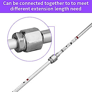 Spray freely 5-Piece Set of Extension Poles,Airless Spray Gun Tip Extensions,Airless Paint Sprayer Gun Tip Extension Pole,for Airless Paint Gun Wand (8in 12in 20in 30in 40in)