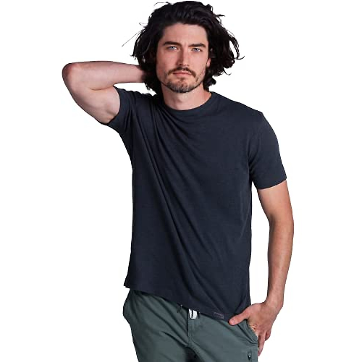 ONNO Men's Pima T-Shirt Heathered Basalt M