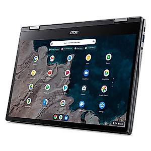 Acer Chromebook Spin 513 Convertible Laptop | Qualcomm Snapdragon 7c | 13.3" FHD IPS Touch Corning Gorilla Glass Display | 4GB LPDDR4X | 64GB eMMC | WiFi 5 | Backlit KB | Chrome OS | R841T-S4ZG, Gray