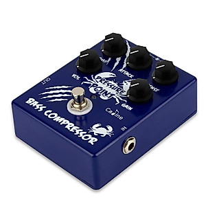 Caline Electric Guitar Effects Pedal Mini Bass Compressor True Bypass Effect Pedal Aluminium-alloy Blue CP-45