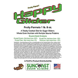 Happy Glider Fruity Flavor Sugar Glider Food 1.5 lb