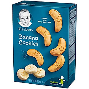 Gerber Graduates BANANA COOKIES 5oz. (Pack of 3)
