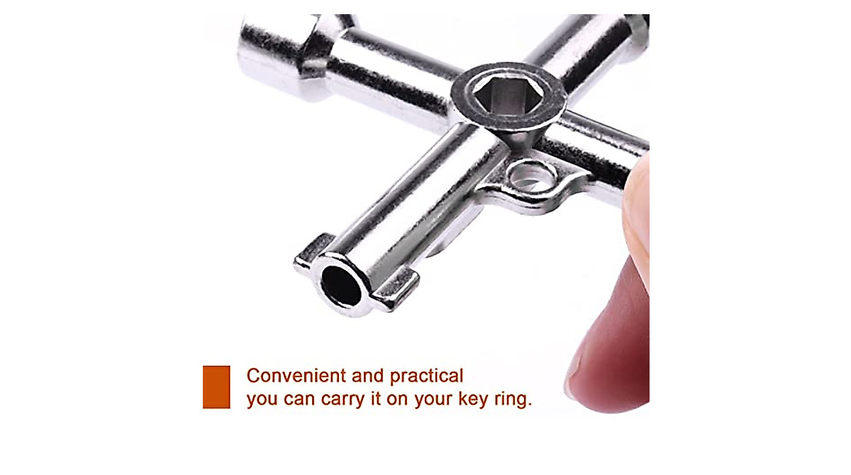 ATOPLEE 4-Way Utility Key for Faucets and Valves