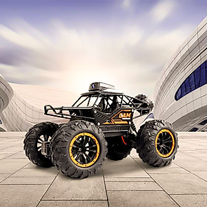 ROVPRO RC Car, 1:18 Remote Control Car with Camera, High Speed Alloy Off Road Truck Fast Racing Vehicle Electric Hobby Toy Car Gift for Boys Kids Teens Adults