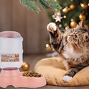 Ipetboom Automatic Gravity Dog Feeder Automatic Pet Feeder Food Dispenser: Dog Cat Dry Food Dispenser Dog Food Bowls Pet Feeding Container for Cats Dogs and Other Animals Dog Automatic Water Bottle