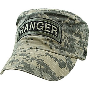 U.S. Army Ranger Flat Top Cap,Digital Camo,Adjustable