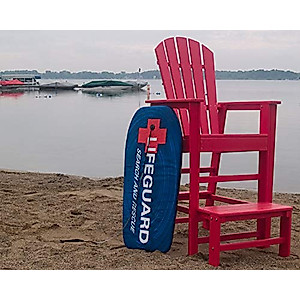 POLYWOOD SBL30SR South Beach Lifeguard Chair, Sunset Red