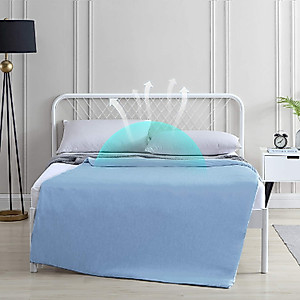 EXQ Home Weighted Blanket Cover 41x60-Twin Size Premium Soft Duvet Cover for Kids Weighted Blanket with Zipper,Machine Washable Duvet Cover for Hot Sleeper in Summer(Blue,Duvet Cover Only)
