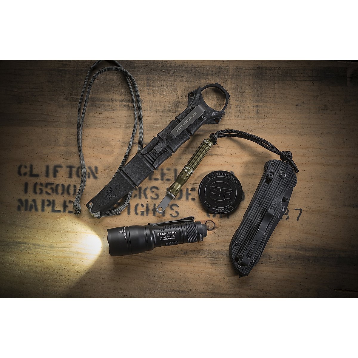 SureFire E1B-MV Backup Flashlights with Dual Output LED with MaxVision Beam Technology, Black