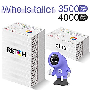 RETCH Compatible Toner Cartridge Replacement for Brother TN336 TN331 TN-336 TN-331 to use with HL-L8350CDW MFC-L8850CDW MFC-L8600CDW HL-L8350CDWT Laser Printer (Black Cyan Magenta Yellow 4 Pack)