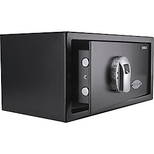 Barska AX11224 Biometric Fingerprint Security Home Safe Box 0.79 Cubic Ft, Black