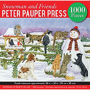 PETER PAUPER PRESS Snowman and Friends 1000 Piece Jigsaw Puzzle