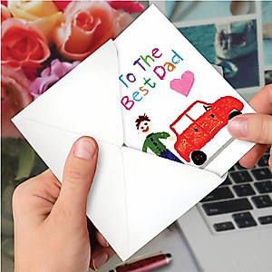 NobleWorks Birthday Father Greeting Card with 5 x 7 Inch Envelope (1 Card) DadLove You Daddy-Car C10308JBFG