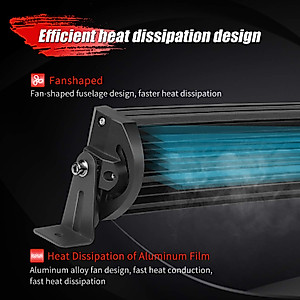 LED Light Bar AUSI 50" Curved 684W Triple Row Light Bars + 2PCS 4in 60W LED Pods Off Road Driving Fog Lights with Rocker Switch Wiring Harness Kit for Trucks Polaris ATV SUV Boat Lighting