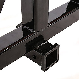 Heavy Duty 3 Point 2" Receiver Trailer Hitch Category 1Tractor Tow Drawbar Pull Stabilizer for BX Kubota John Deere LM25H WLM Tractor NorTrac Kioti Yanmar Cat