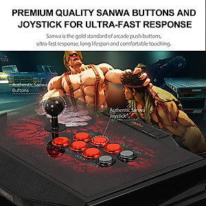 PXN Pro Arcade Fight Stick X9 Street Fighter Arcade Stick Game Fighting Joystick for PS4/PS3 /Xbox Series X/S/Xbox One/Switch/Window PC
