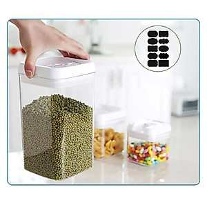 generic Airtight Food Storage Containers – 6 Piece set, Air Tight Pantry Storage Containers, Clear Kitchen Organization and Storage,Keeps your Food Fresh & Dry, 108353/6