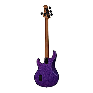 Sterling by Music Man 4 String Bass Guitar, Right, Purple Sparkle (RAY34-PSK-R2)