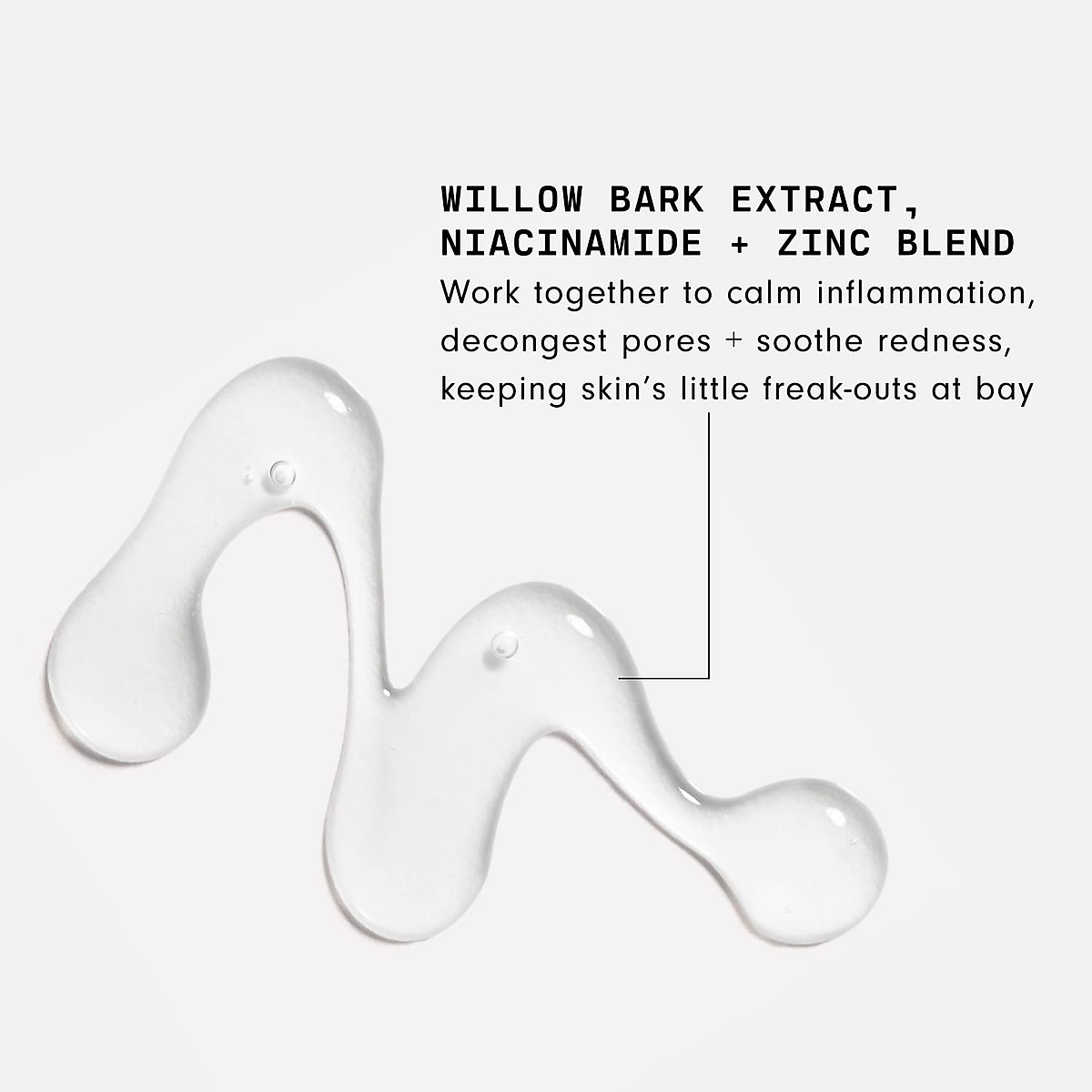 Versed Just Breathe Clarifying Facial Serum - Blend of Antioxidants, Niacinamide, White Willow and Zinc Helps Reduce Blemishes, Decongest Pores and Soothe Redness - Vegan Acne Serum (1 fl oz)