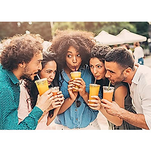 Stainless Steel Straw 10.5'' Long and 0.31" wide Straw, 5 Pack Metal Straw with 1 Reusable Straw Brush Cleaner for Milkshake, Replacement for Starbucks straw (Sliver)