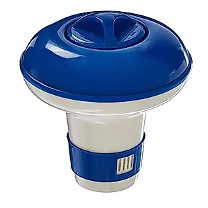 ATIE Inflatable/Above-Ground Pool Floating Mini 1" Chlorine/Bromine Tablet Dispenser for Pool, Spa, Hot Tub, and Fountain, Perfect for Inflatable & Above-Ground Pools