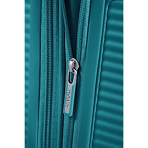 American Tourister Soundbox - Spinner Small Expandable Hand Luggage, 55 cm, 41 liters, Green (Jade Green)