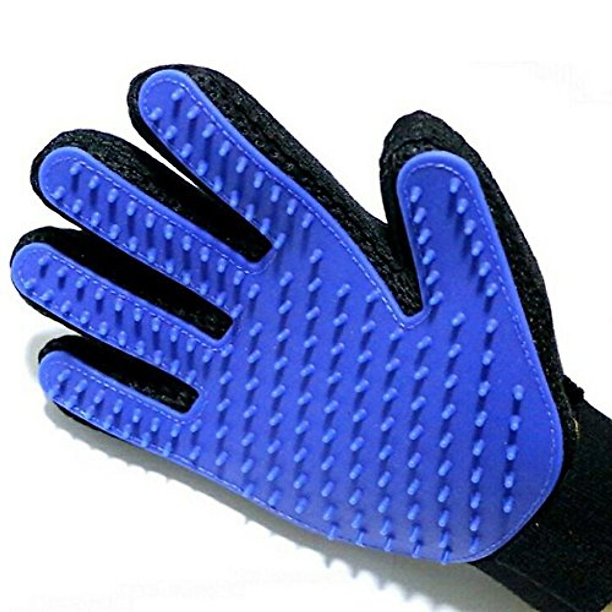 Pet Grooming Glove and Deshedding Brush - Perfect for Cat and Dog - Short and Long Hair - Gentle Pet Hair Remover Mitt - One-Size-Fits-All - 260 Soft Silicone Tips - Right Hand Product Name