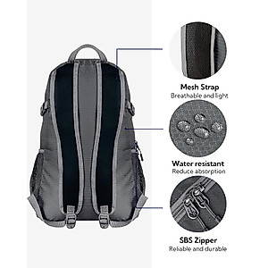 WATERFLY Small Lightweight Packable Backpack: 20l Ultra Light Foldable Travel Hiking Camping Daypack Day Pack for Man Woman