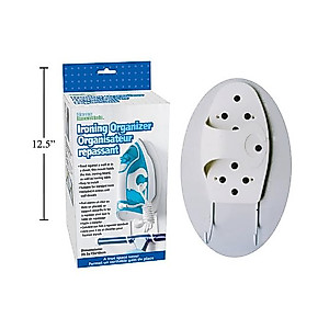ACTION-1 No CTG Heat-Resistant Standard Size Wall Mount Iron Holder, White, 10 X 6 Inches US