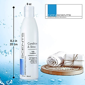 Nonscents Original Formula Natural Conditioner for Dry Hair, Cleansing for Women & Men, Cruelty-Free & Sulfate-Free Unscented, Made in USA