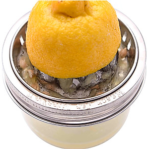 Stainless Steel Juicer Lid for Mason Jars | Metal Citrus Lemon Juice Squeezer Manual Juicer Mason Jar Top for Wide Mouth Jars | Citrus Lemon Orange Reamer Manual Hand Juicer Jar Lid - Wide Mouth