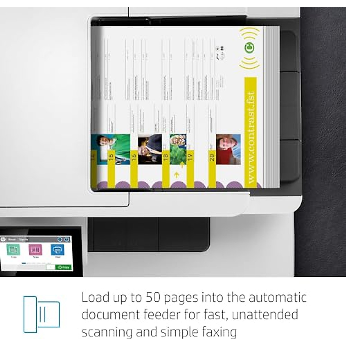 HP Color Laserjet Enterprise M480f Multifunction Duplex Printer (Renewed Premium)