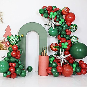 RUBFAC 36in Dark Green Giant Balloons, 5pcs Green Latex Helium Balloons for Birthday Wedding Party Photo Shoot Baby Shower Decoration